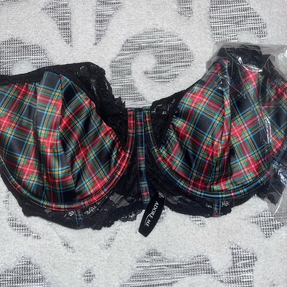 Adore Me | Intimates & Sleepwear | Adore Me Christmas Plaid Bra | Poshmark